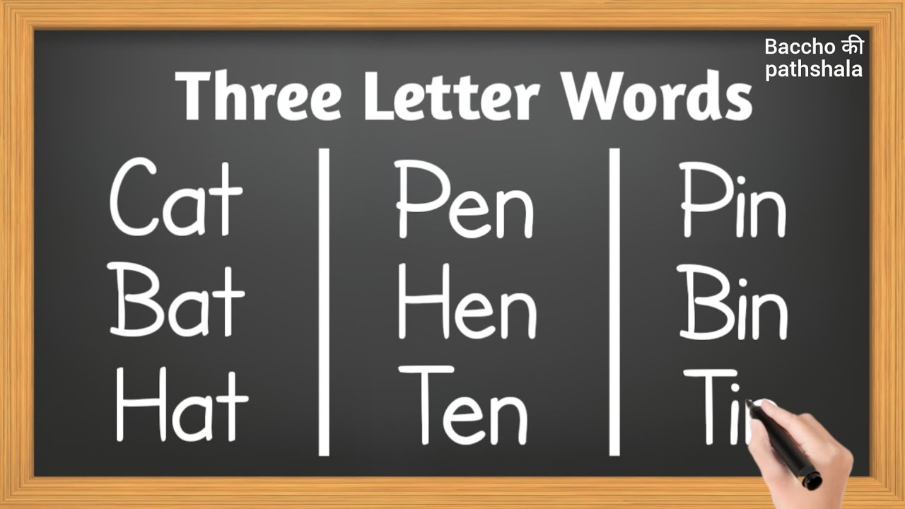 Three Letter Words in English / 3 Letter Words in English / Three ...
