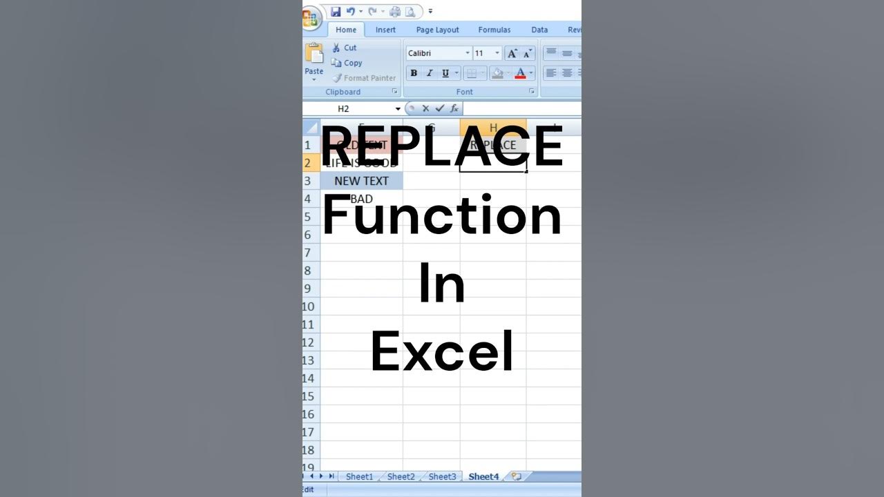 REPLACE Function In Excel 🤣😱😱 #excel #excelfunction #excelformula - YouTube