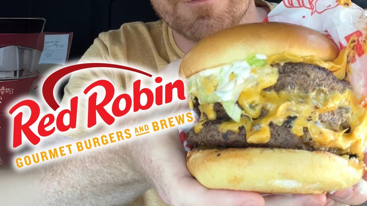 RED ROBIN’S Gold Medal Burger Taste Test - YouTube
