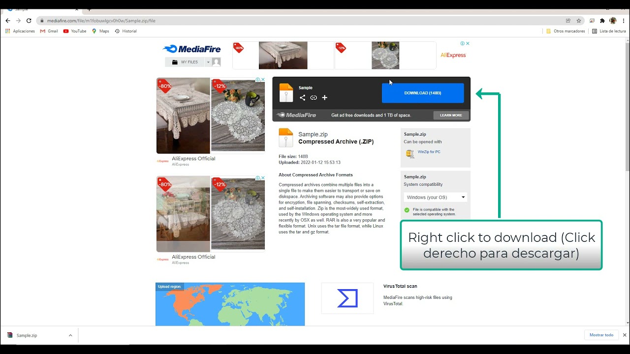 How to download files from Mediafire, como descargar archivos de ...