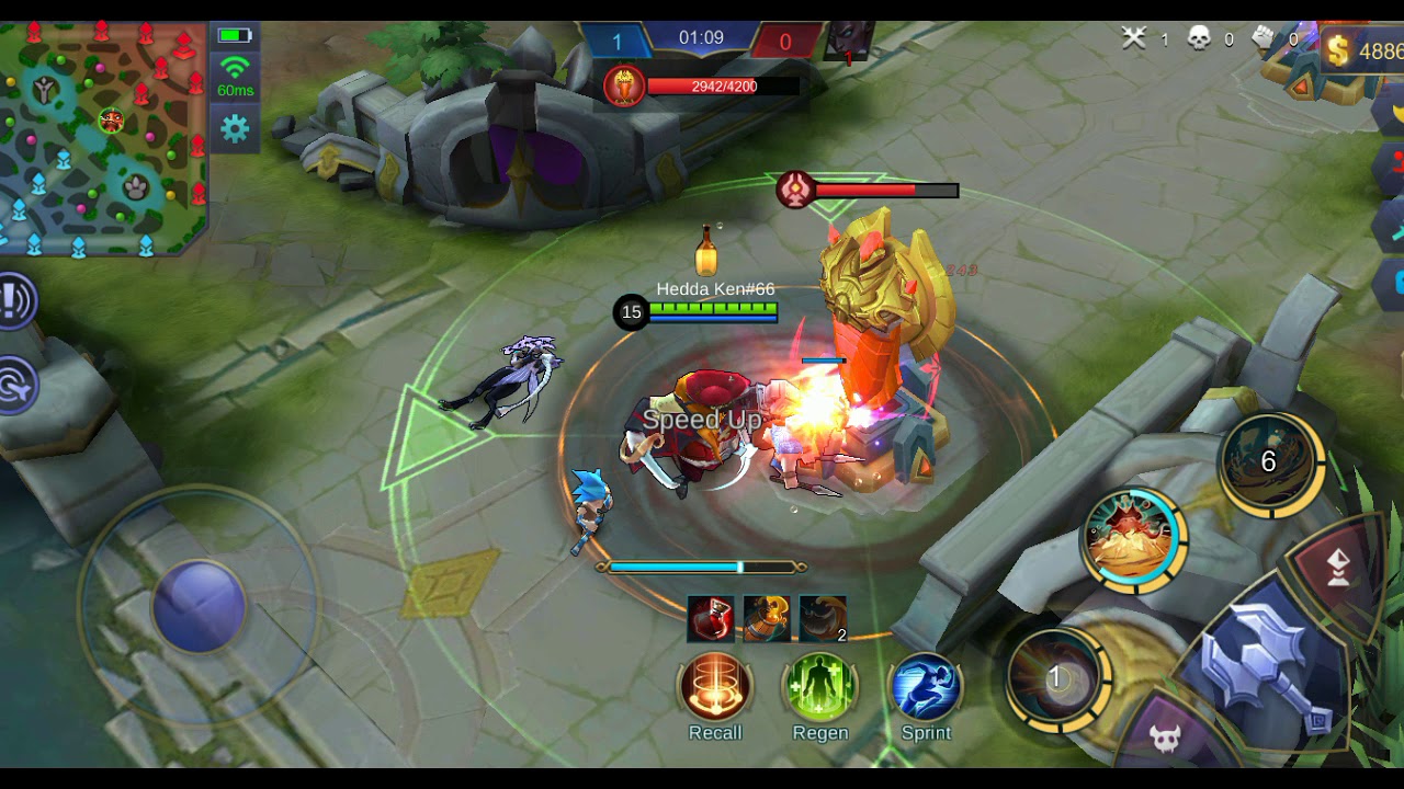 Playing mobile legend - YouTube