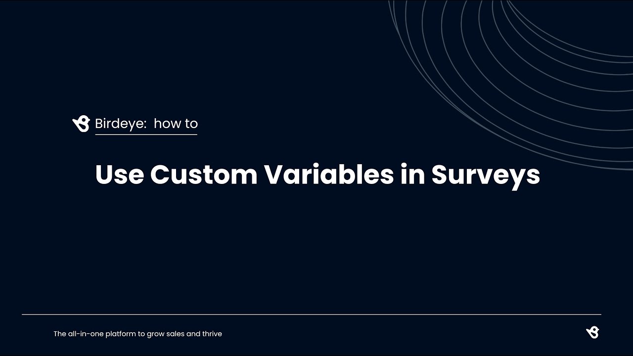 Using Custom Variables in Surveys - YouTube