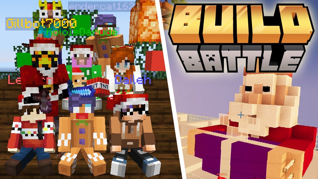 Minecraft ⚒ Build Battle with Friends! (HOLIDAY EDITION!🎅) - YouTube