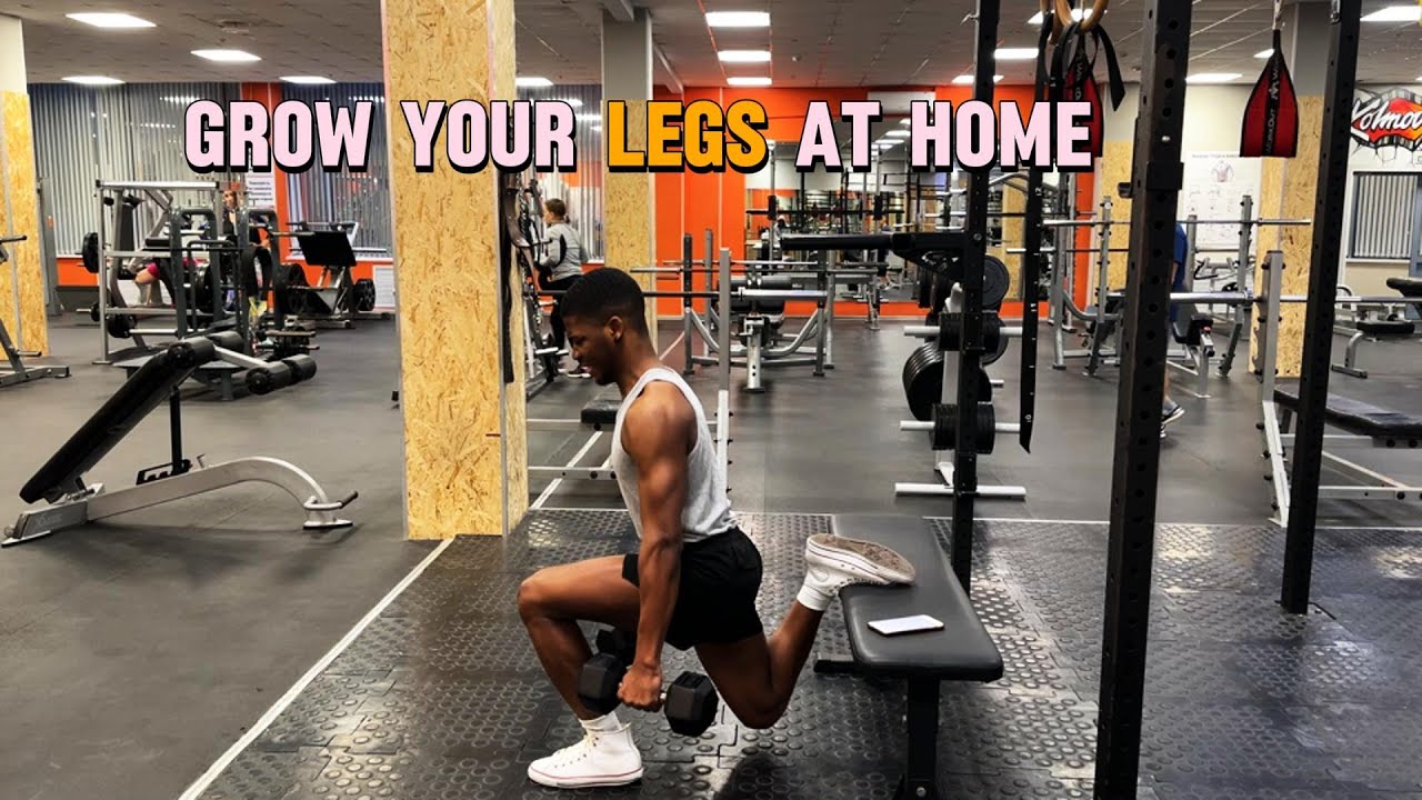 5 BEST LEG Workouts with DUMBBELLS At Home (workout & instructions ...