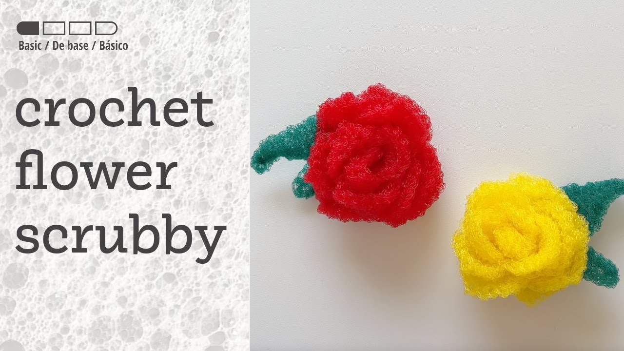 Crochet Flower Scrubby Tutorial - YouTube