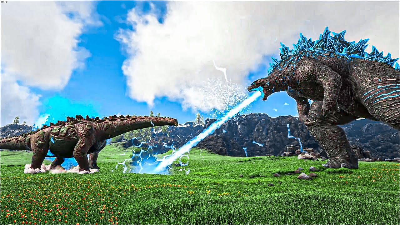 Godzilla VS Fire TiTan | ARK DEATHRUN - YouTube