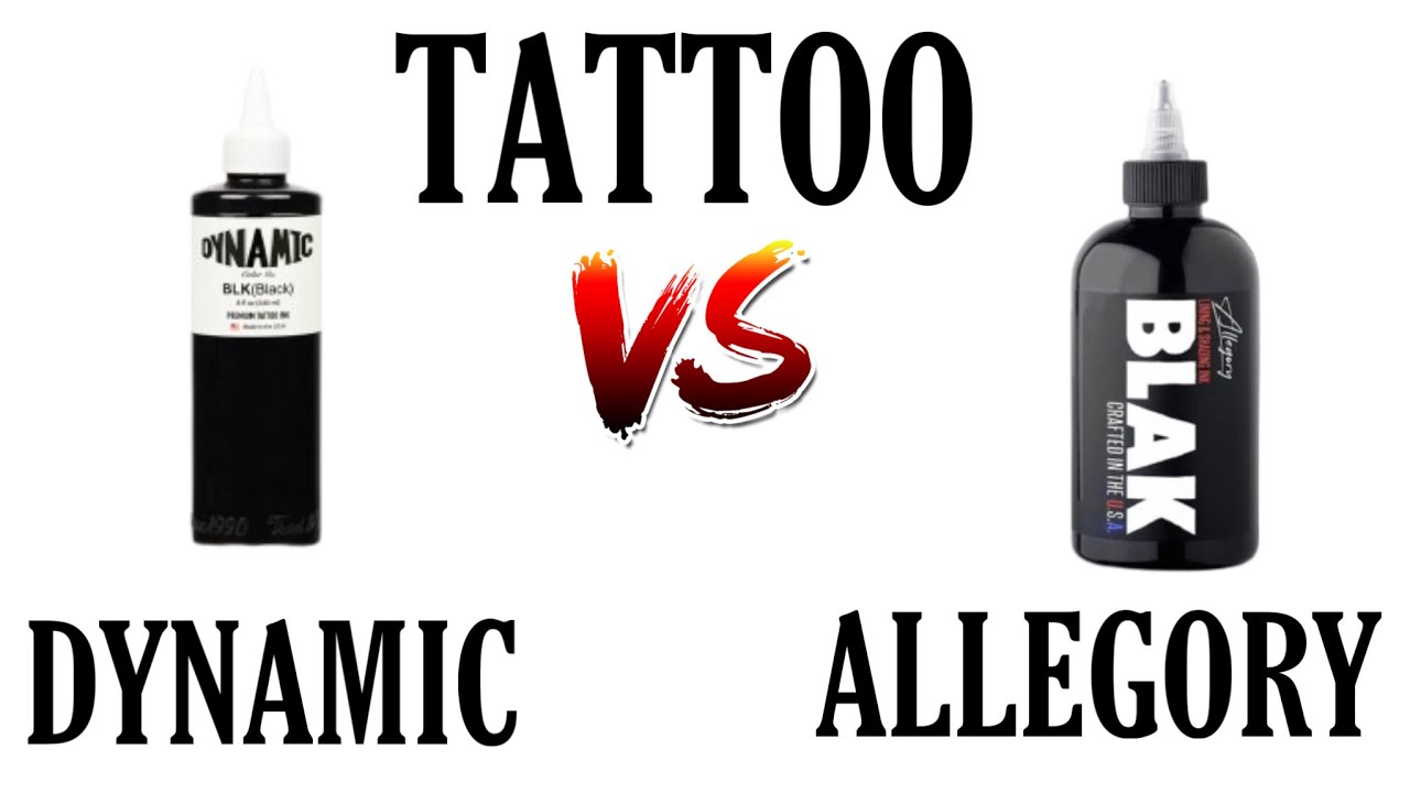 Whis is the best tattoo ink for tattoo? | Dynamic black ink vs Allegory ...