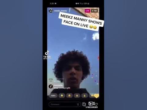 Meekz Manny showed his face on Instagram live - YouTube