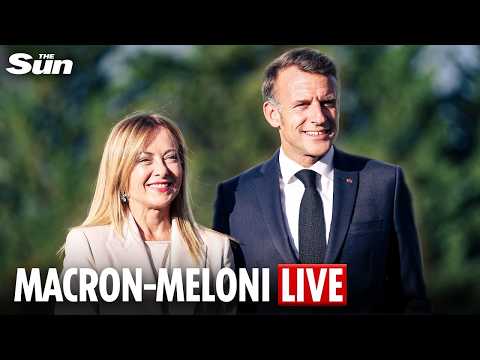 LIVE: French President Macron welcomes Italian PM Meloni for bilateral talks