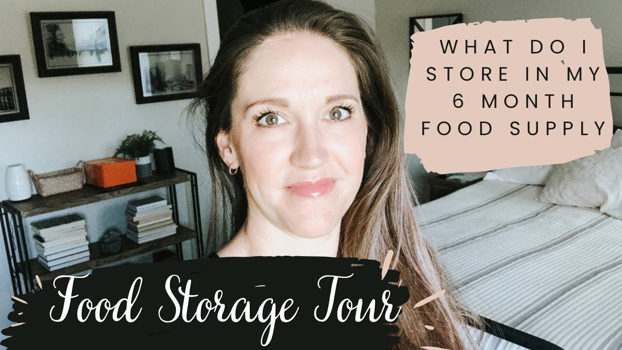 FOOD STORAGE TOUR || What Do I Store In My 6 Month's Food Supply? - YouTube