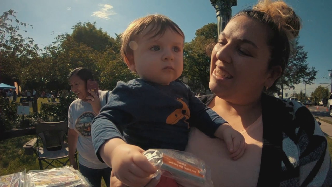 Baby Ryder Passes Through Party in the Park - YouTube