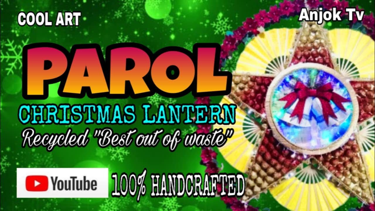 Parol Recycled Christmas Lantern DIY, Parol Making Contest 3 - YouTube