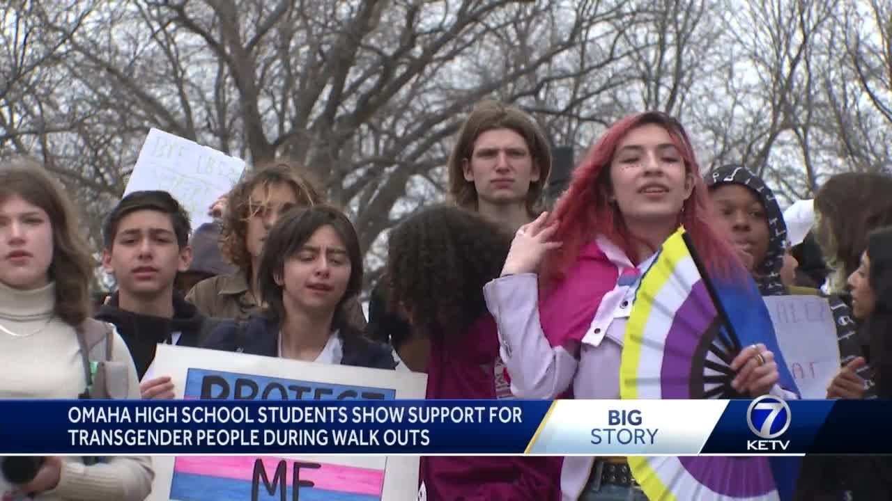 Omaha high school students walk out in protest of legislative bill ...