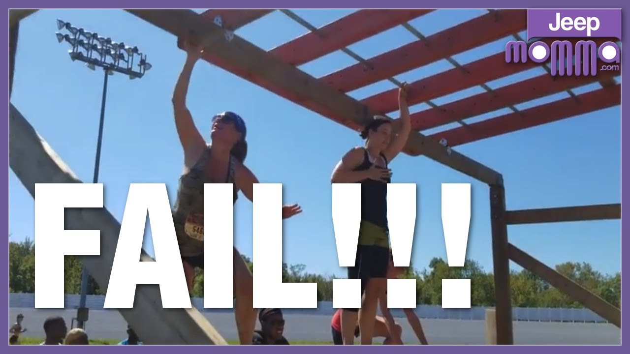 Monkey Bars Epic Fail ~ Terrain 5K Obstacle Course Race Fall - YouTube