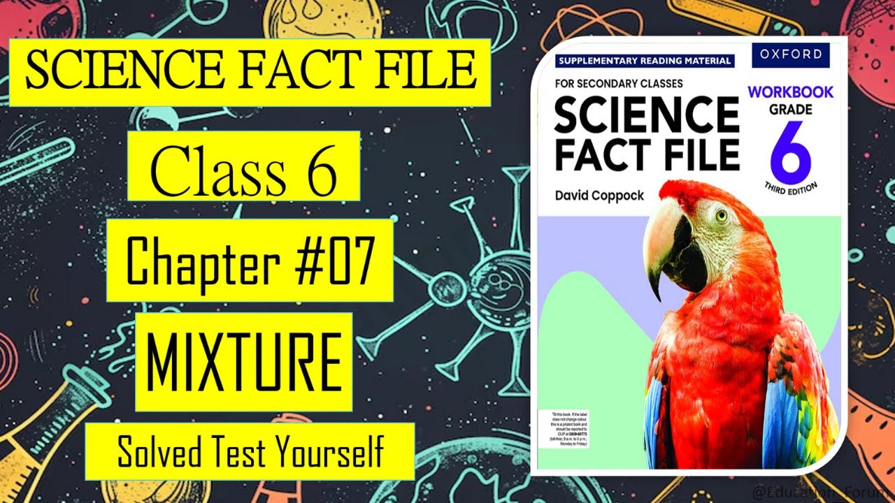 Mixture || Solved Test Yourself || Chapter 7 || Class 6 || Science Fact ...