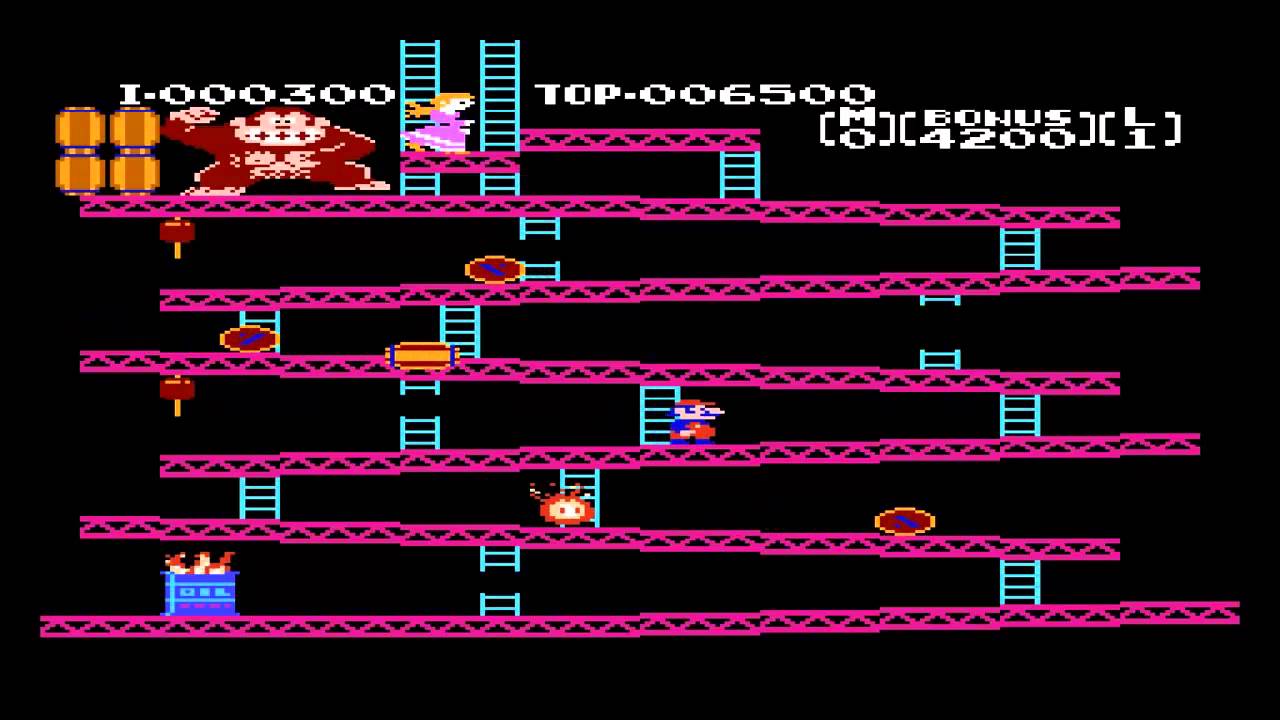 lizard play Donkey kong - YouTube