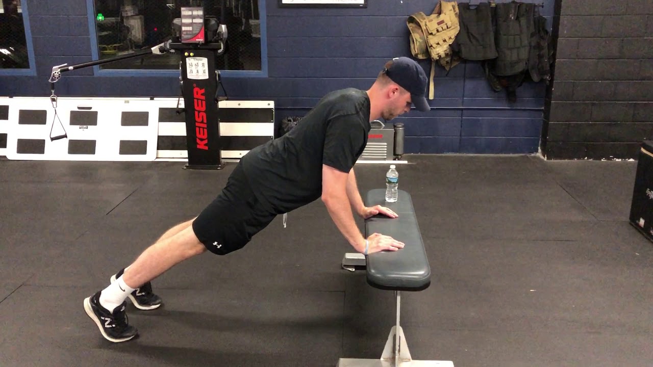 Bench ECC Push Up - YouTube