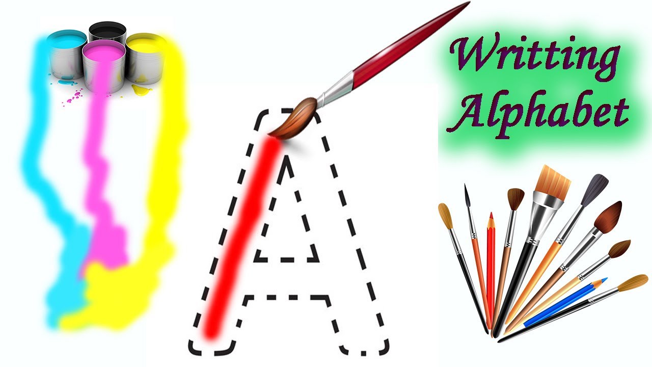 abc song|Learn to write ABC with color | Alphabet |learn ABC| Coloring ...