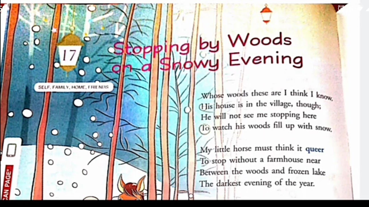 L-17 Stopping By Woods On A Snowy Evening || Class 6 || New Gem's ...