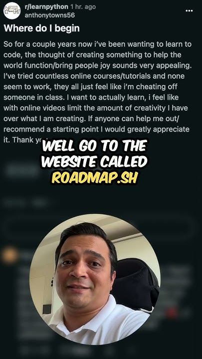 Kickstart your Python journey in 2024 with Roadmap.sh #programming # ...
