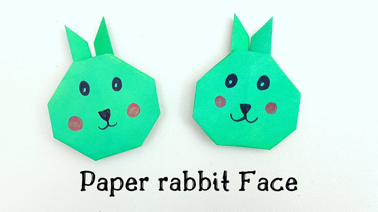 How To Make Easy Paper Rabbit Face For Kids / Nursery Craft Ideas ...
