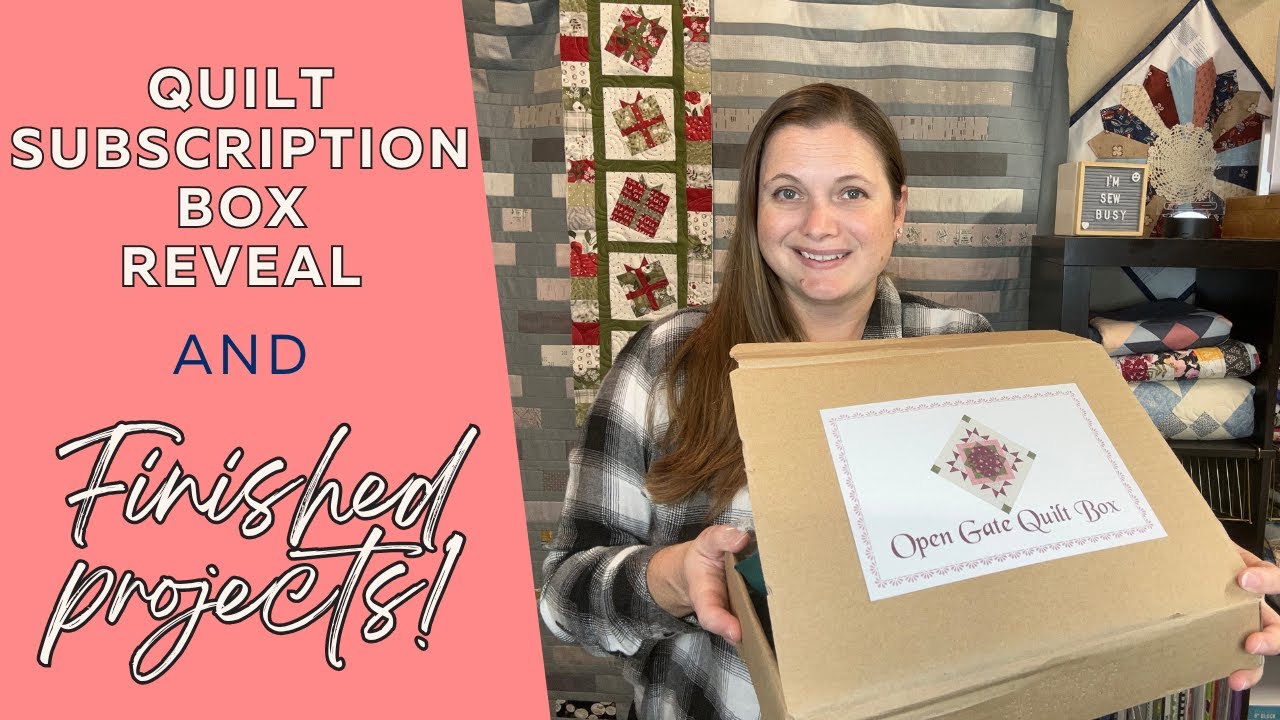 Making the Quilty Projects From the December Open Gate Quilt Box - YouTube