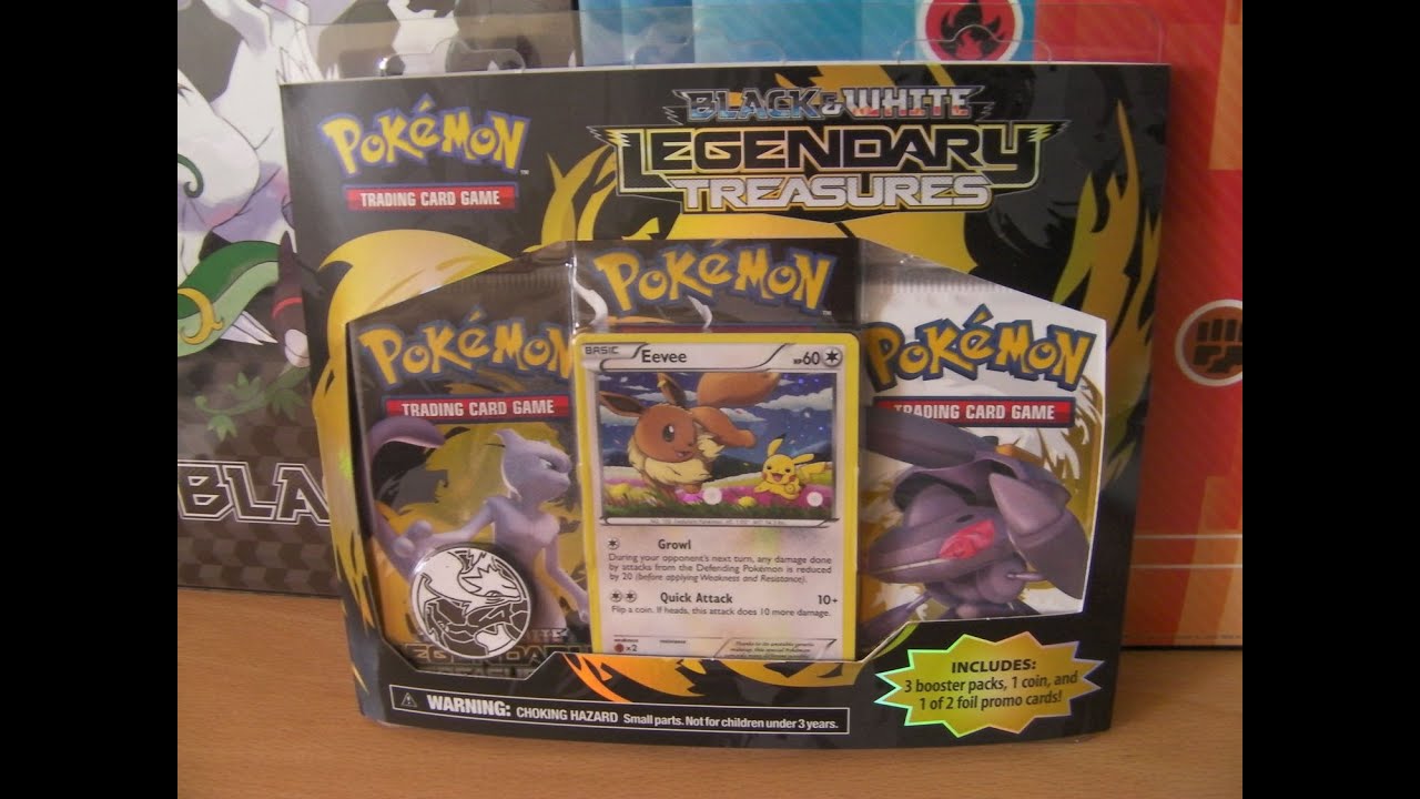 Eevee - Legendary Treasures Triple Blister Pack - Pokémon TCG Opening ...