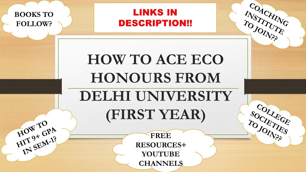 How to Score 9+ GPA|| Eco Honours|| Delhi University|| #delhiuniversity ...
