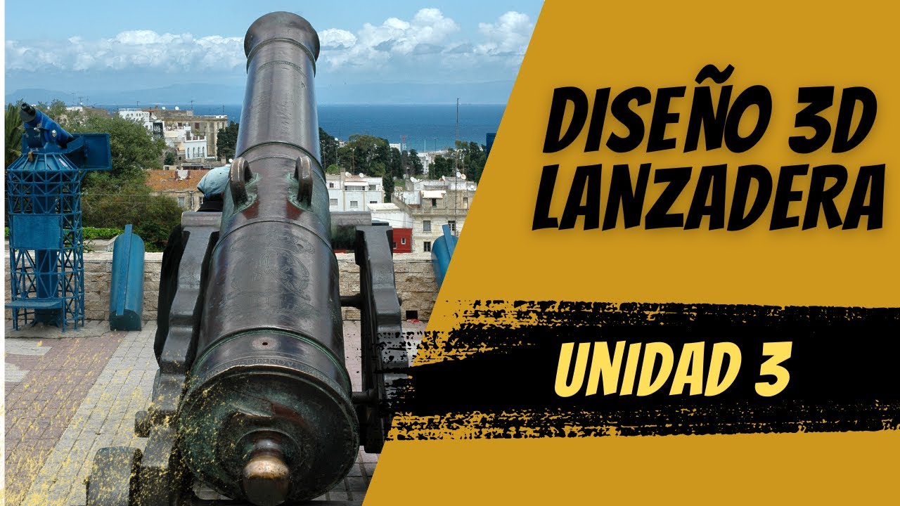 Diseño 3D lanzadera - YouTube