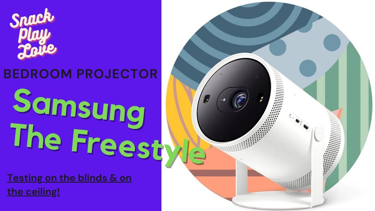 Testing the Samsung Freestyle Mini Projector in the Spare bedroom on ...