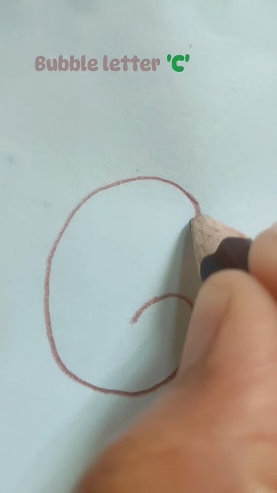 Bubble letter 'C' | calligraphy | @PaintTheFont #shorts #viralvideo # ...