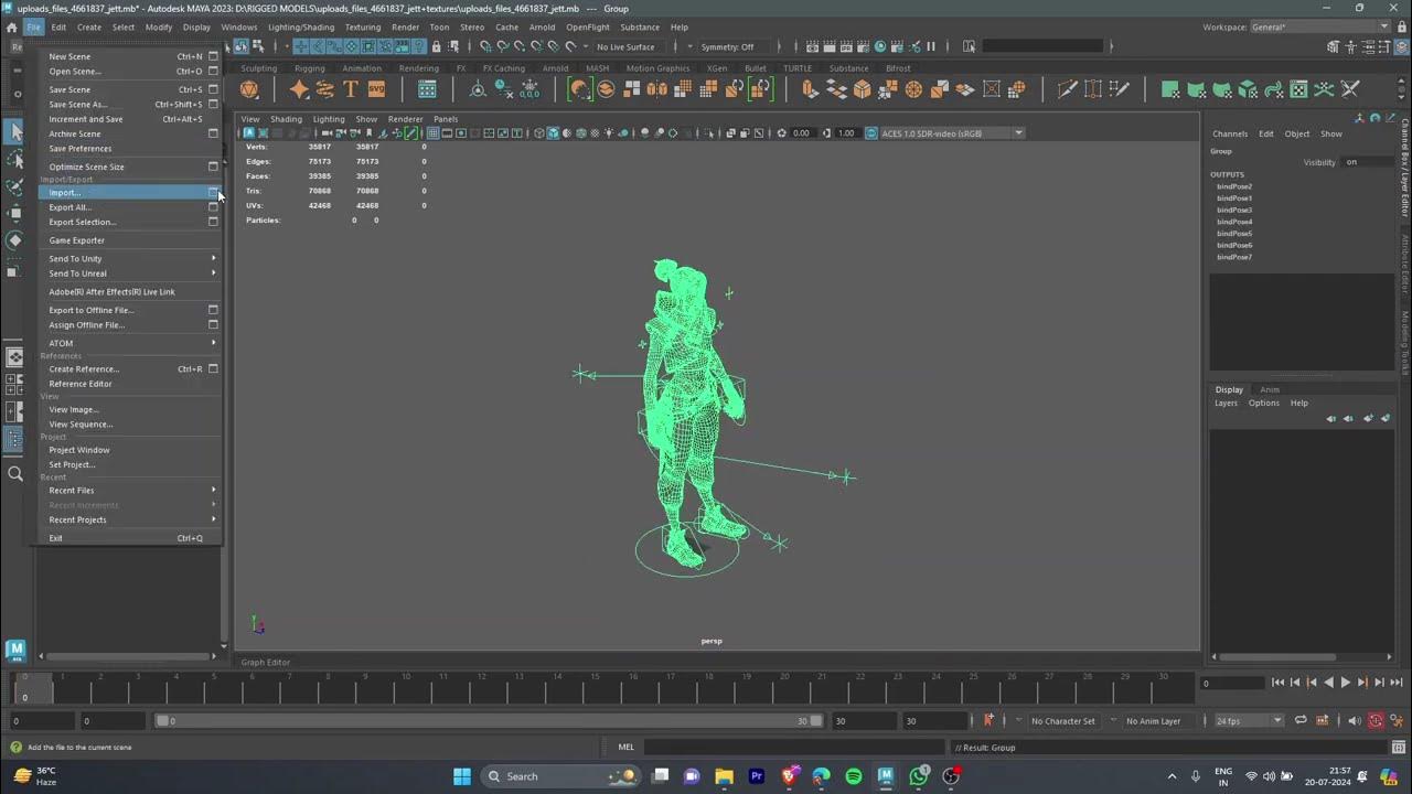 HOW TO EXPORT/IMPORT ANIMATION IN MAYA |MAYA TUTORIAL| - YouTube