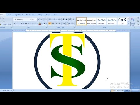 Ms Word || How to make Logo Design in Ms Word || Easy steps - YouTube