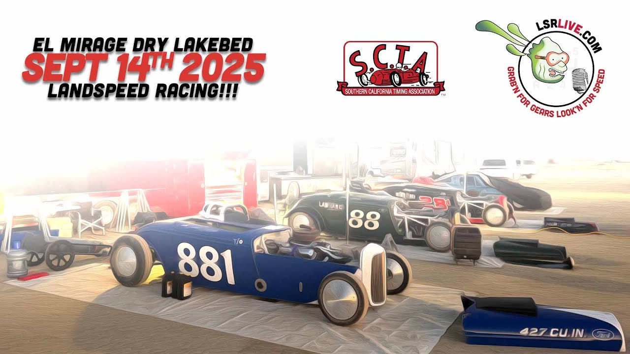 SCTA El Mirage Dry Lake Racing September 2025 - YouTube