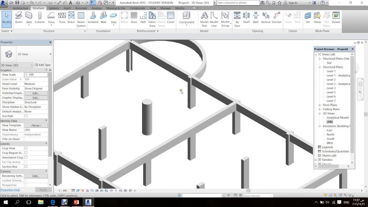 06- Modeling Structural Beams in REVIT - YouTube
