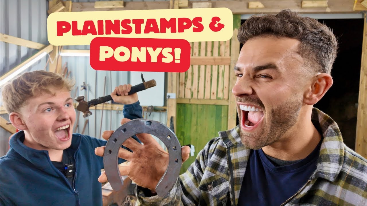 Teaching Tom to make a HORSESHOE! | Plainstamps & Ponys - YouTube