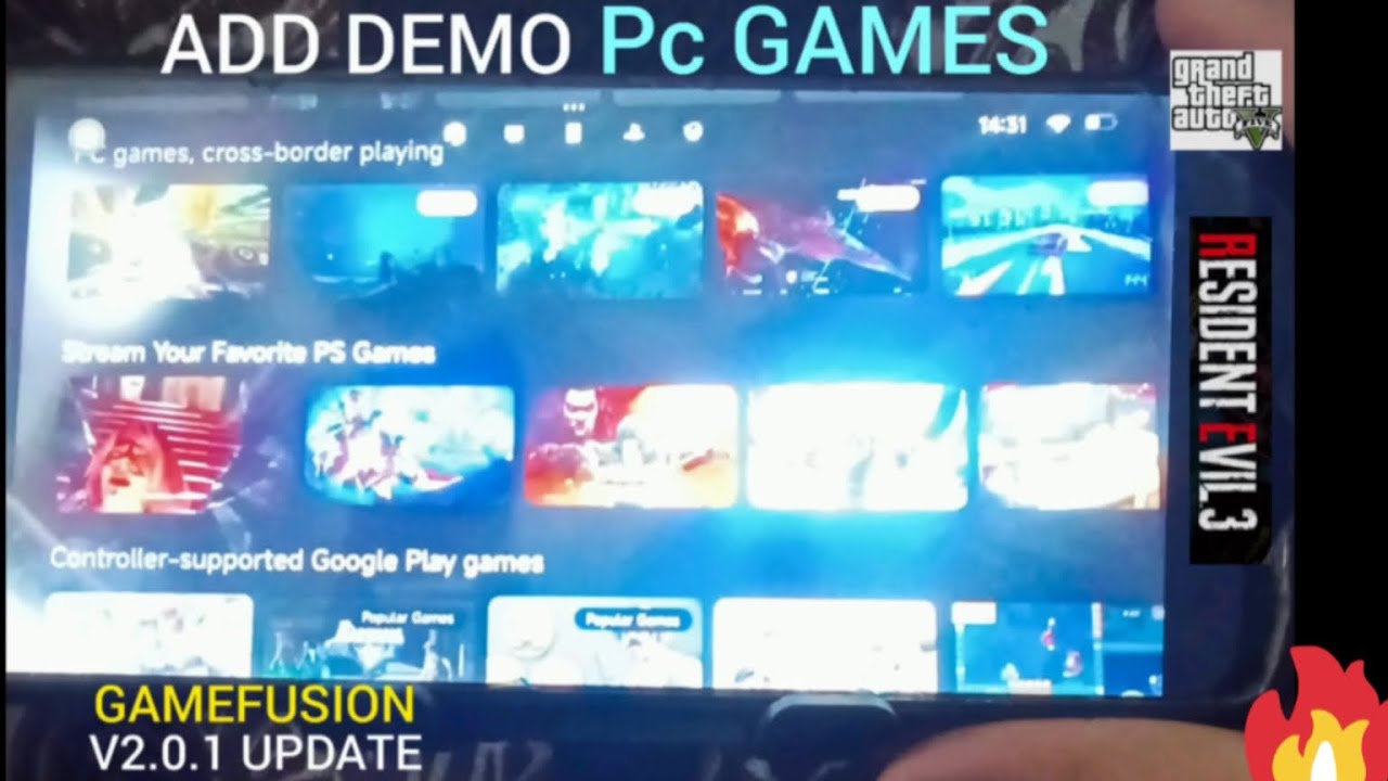 GameFusion Emolator Update v2.0.1 Gamehub app GTA5 gameplay Play Demo ...