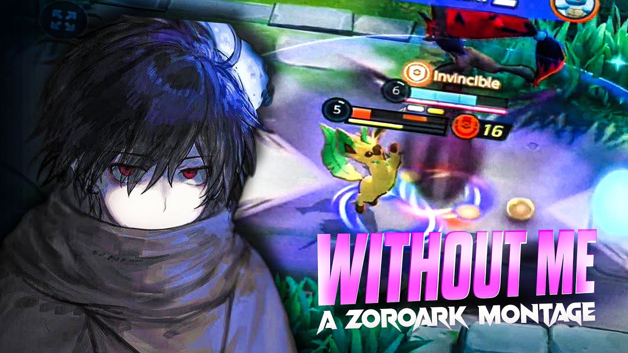 Without Me- Halsey | Zoroark Montage Pokemon Unite - YouTube