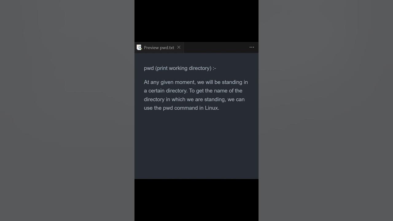 Pwd Command In Linux Linux Tech Linuxforbeginners Linuxtutorial Learnlinux Pwd Command