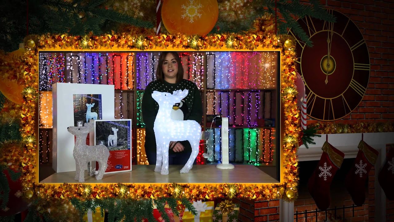 Large Acrylic Christmas Reindeer Display! - YouTube