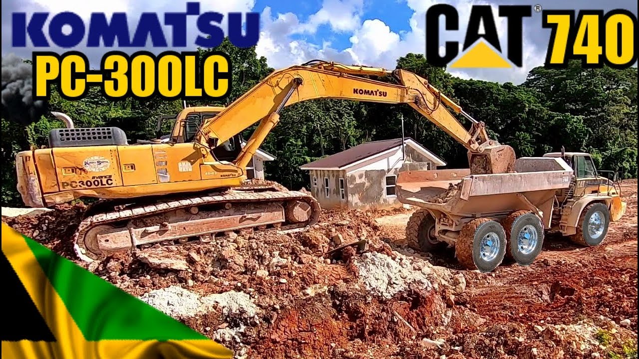 CAT TRUCK & Excavator - Loading & Dumping - YouTube