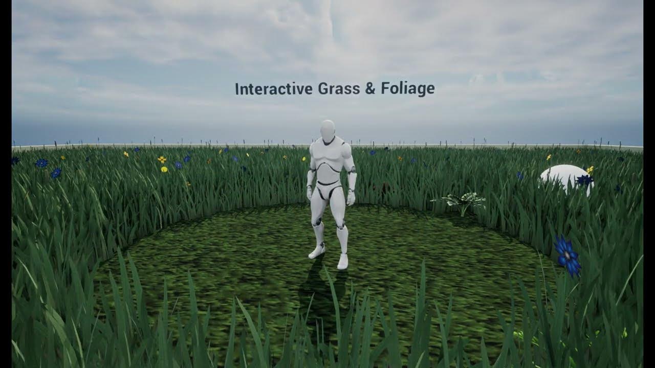 Interactive Grass & Foliage UE5 - YouTube