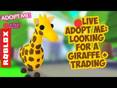 🔴LIVE adopt me LOOKING FOR A GIRAFFE (Roblox) - YouTube