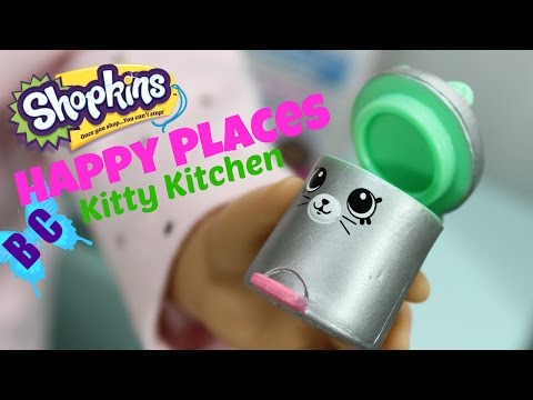 Kitty Kitchen Happy Places Shopkins | Kirstea | Toy Review