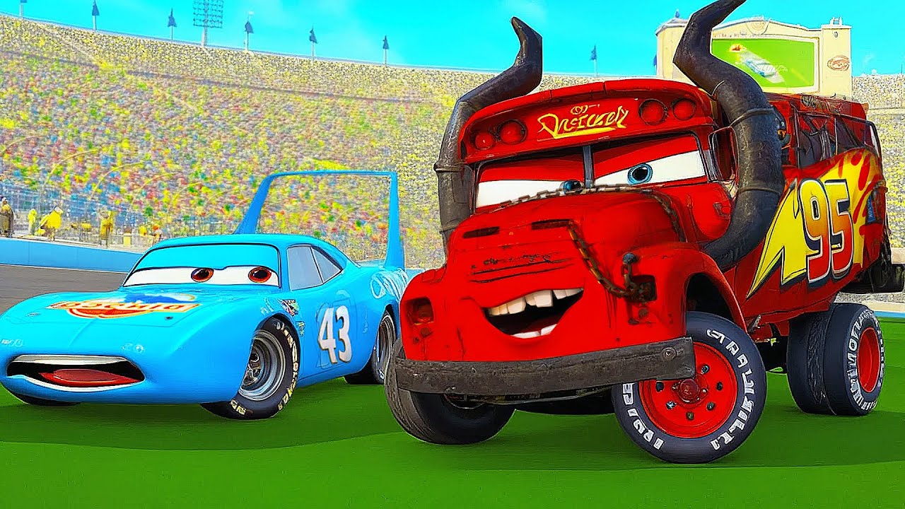 King Dinoco vs Miss Fritter Rust-Eze | Pixar Cars - YouTube