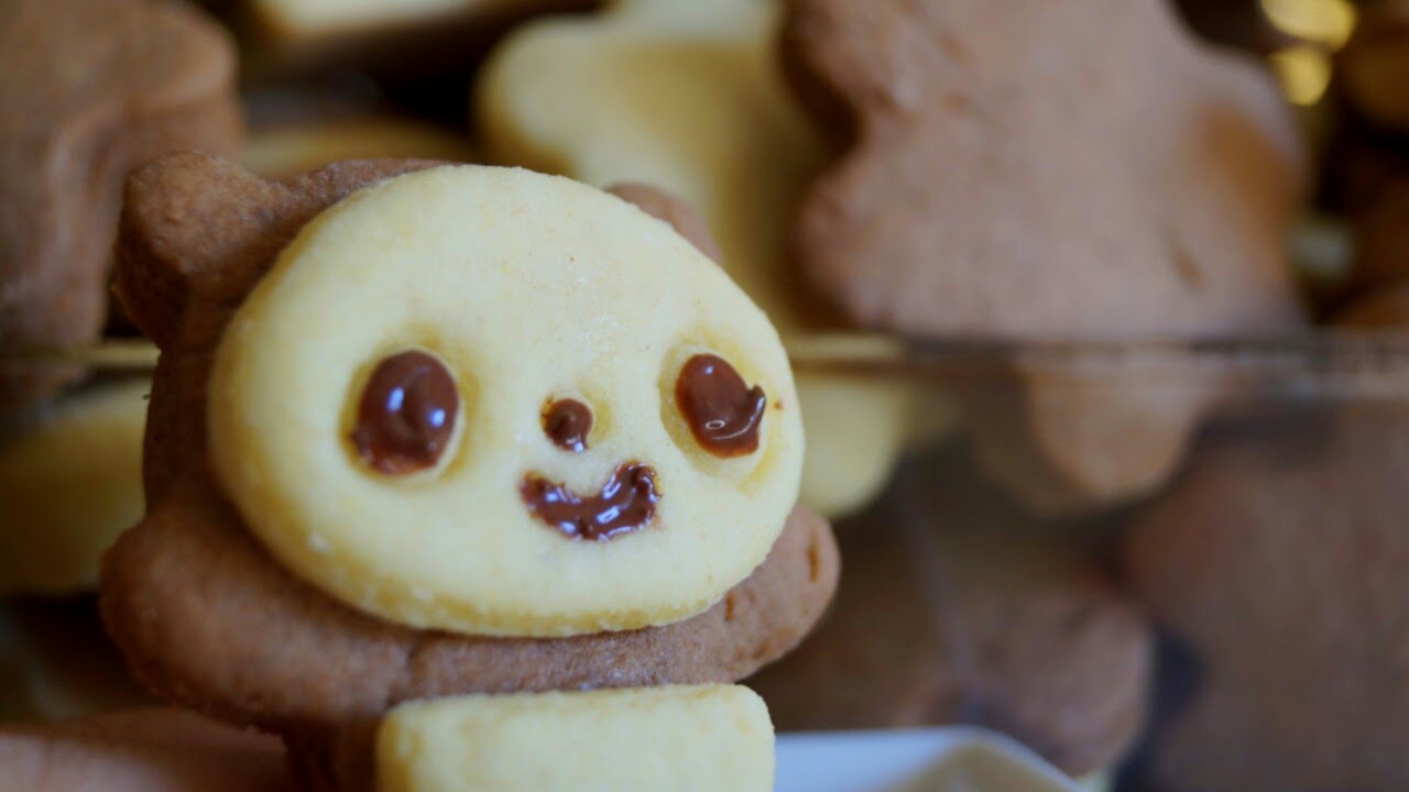Galletas de Panda (Chocolate y Margarina) - YouTube