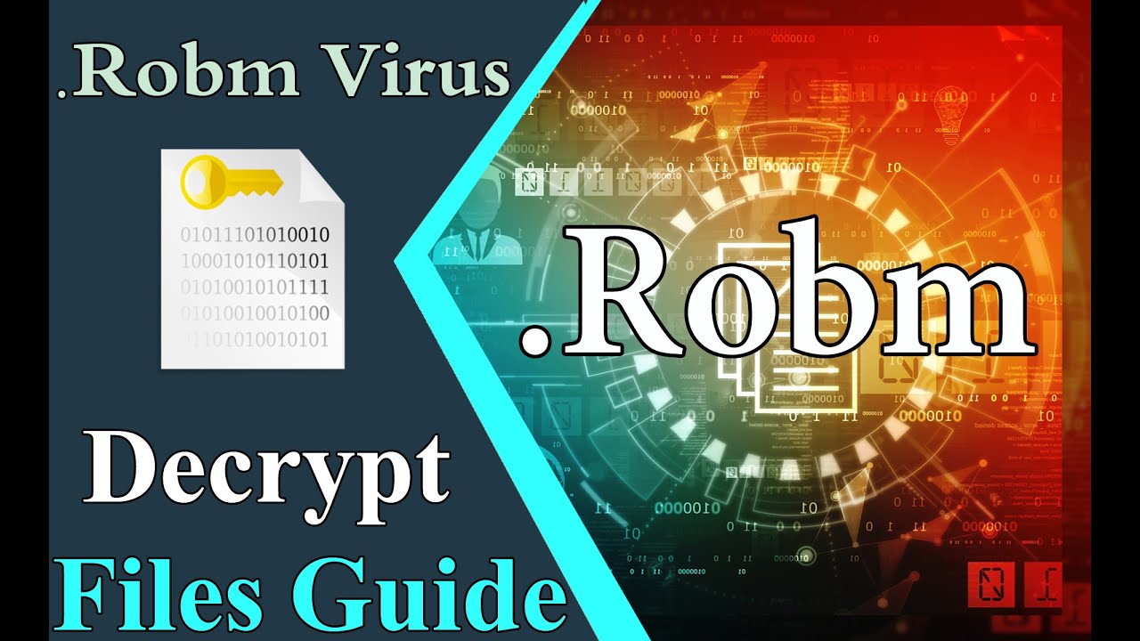 How to recover Robm (ransomware) files, Decrypt .robm files - YouTube