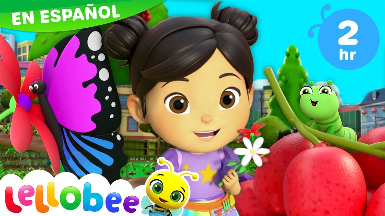 LA CANCIÓN DE LA ORUGA MARIPOSA | Lellobee en Español Latino - Canciones Infantiles - YouTube