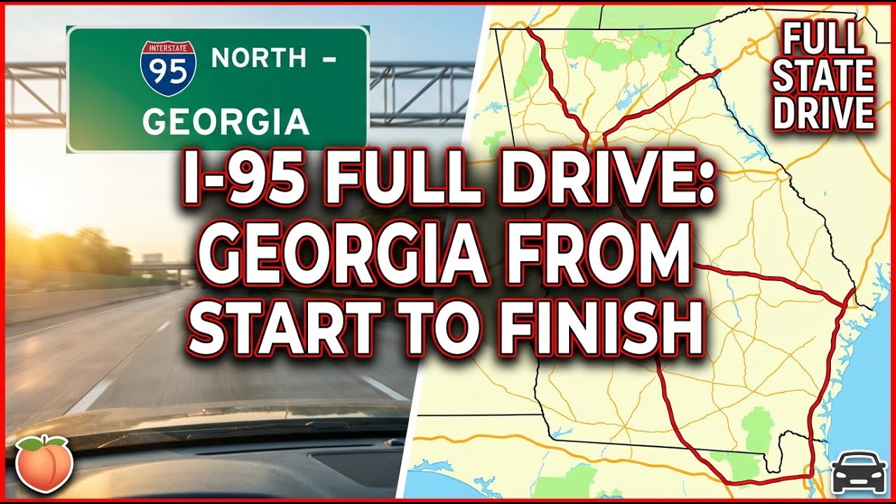 Driving on Interstate 95 through entire state of Georgia - YouTube