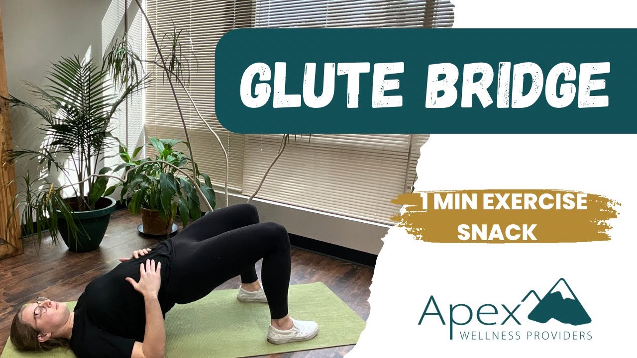 Glute Bridge - 1 Min Exercise Snack (Easy Exercise) - YouTube
